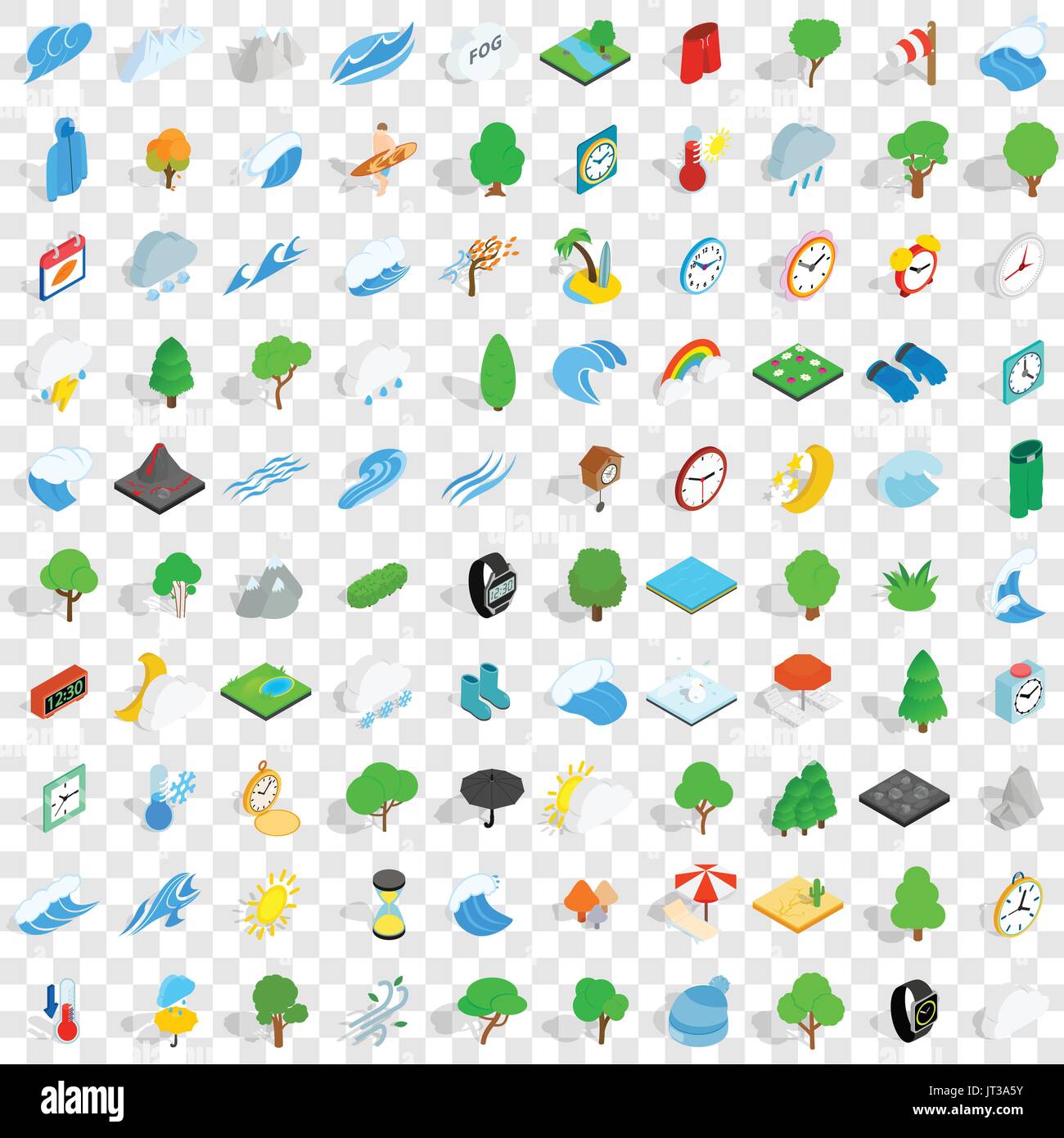 100 storm icons set, isometric 3d style Stock Vector Image & Art - Alamy