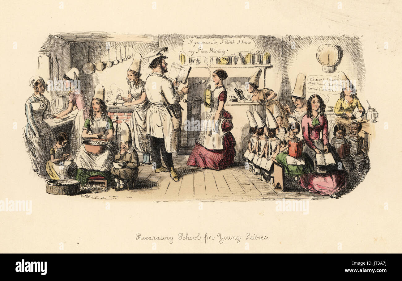 Victorian ladies school lesson hi-res stock photography and images - Alamy