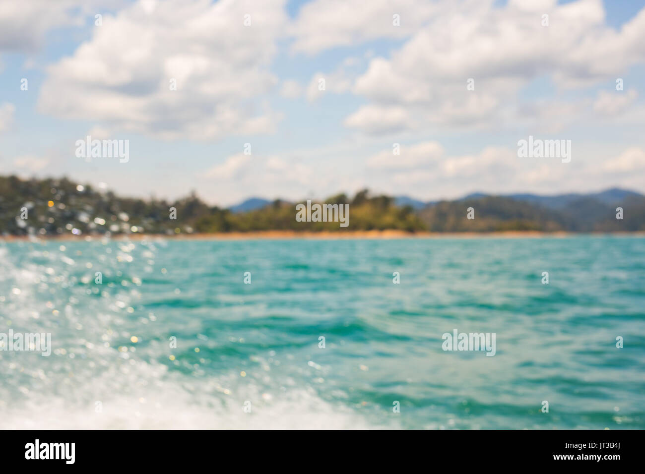 Blurred beautiful scenery of lake Stock Photo - Alamy