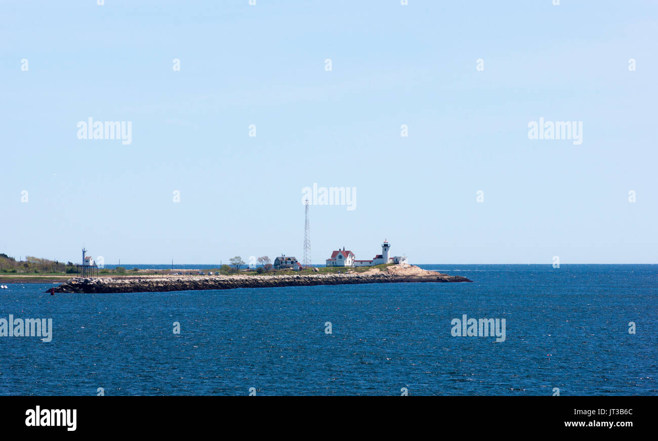 Eastern Point Light and Dog Bar Breakwater Light - two lighthouses at ...