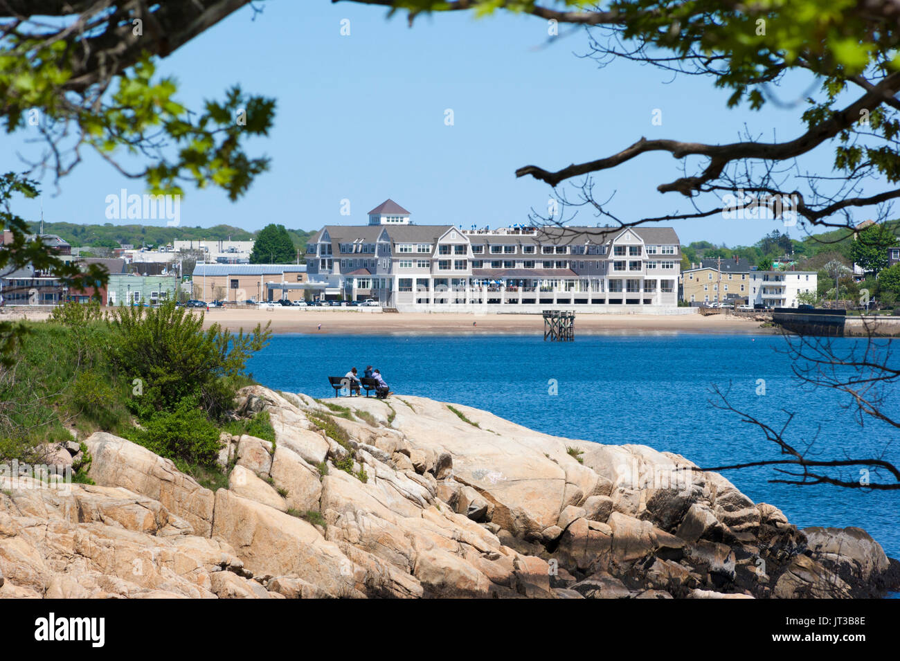 The Gloucester city waterfront viewed from the Stage Fork Park ...