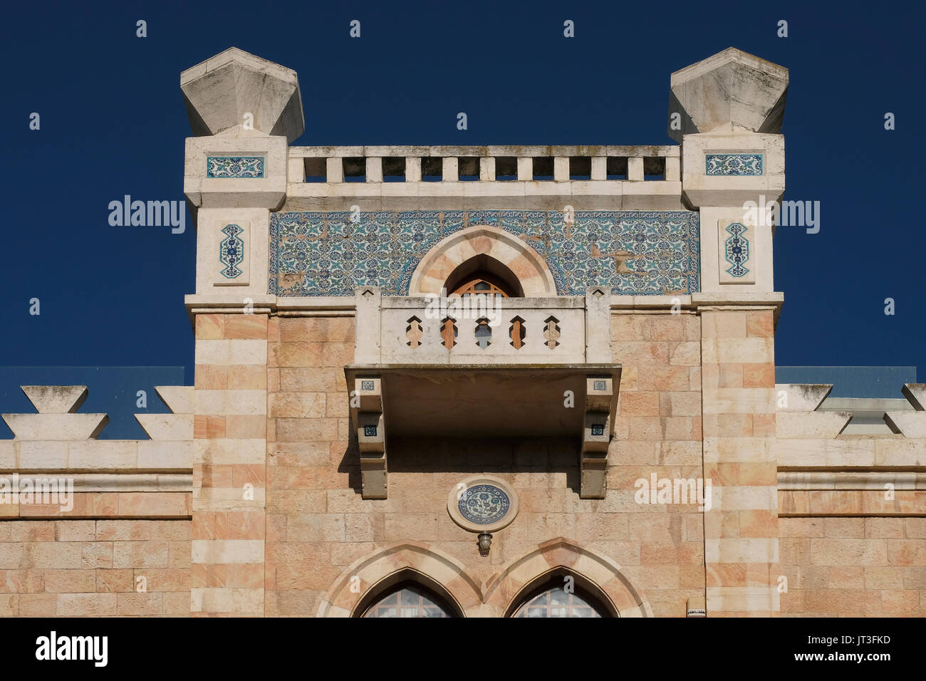 Decorated rooftop of the former Gelat house in Disraeli street located ...