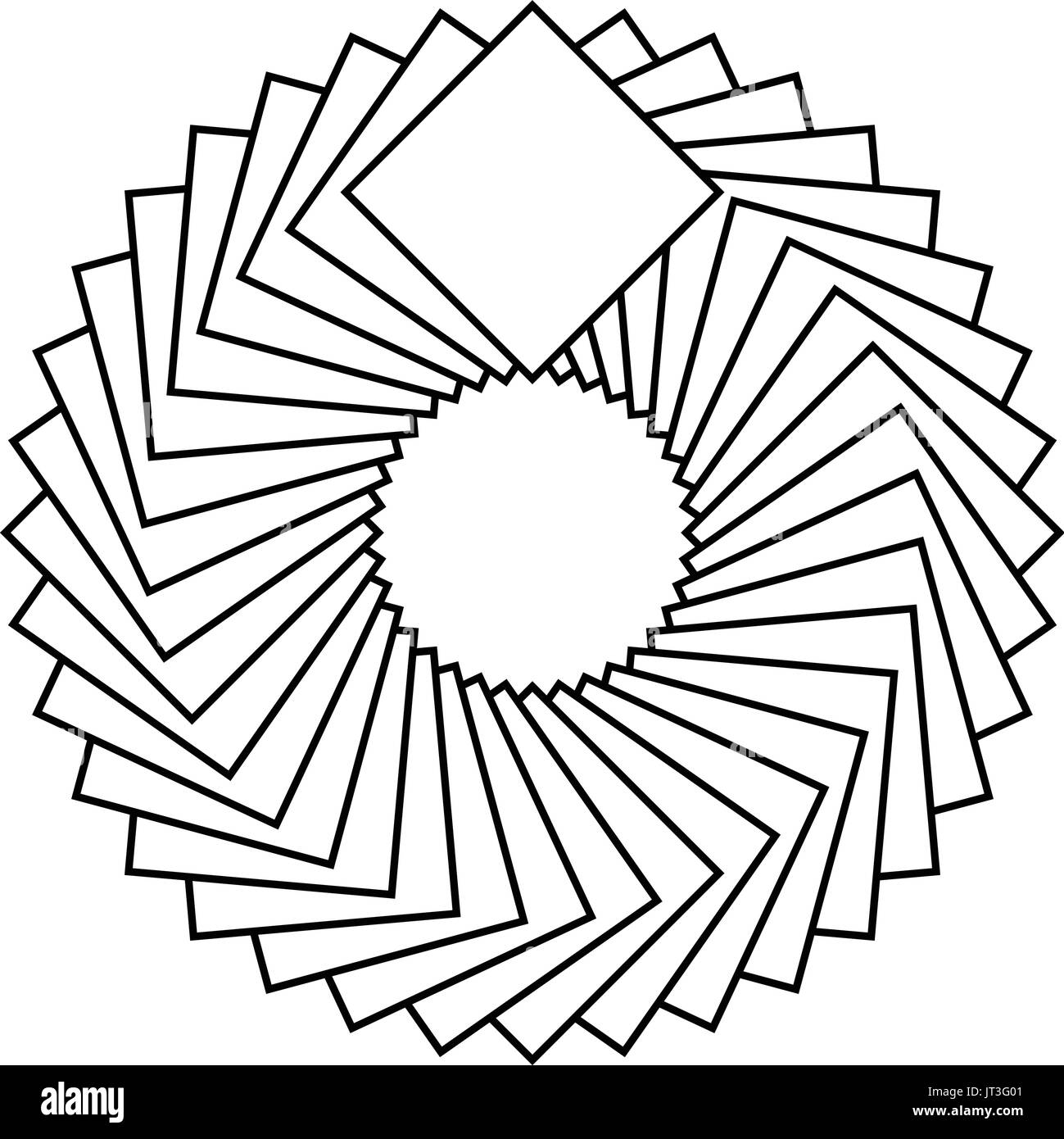Bw mandala Stock Vector Images - Alamy