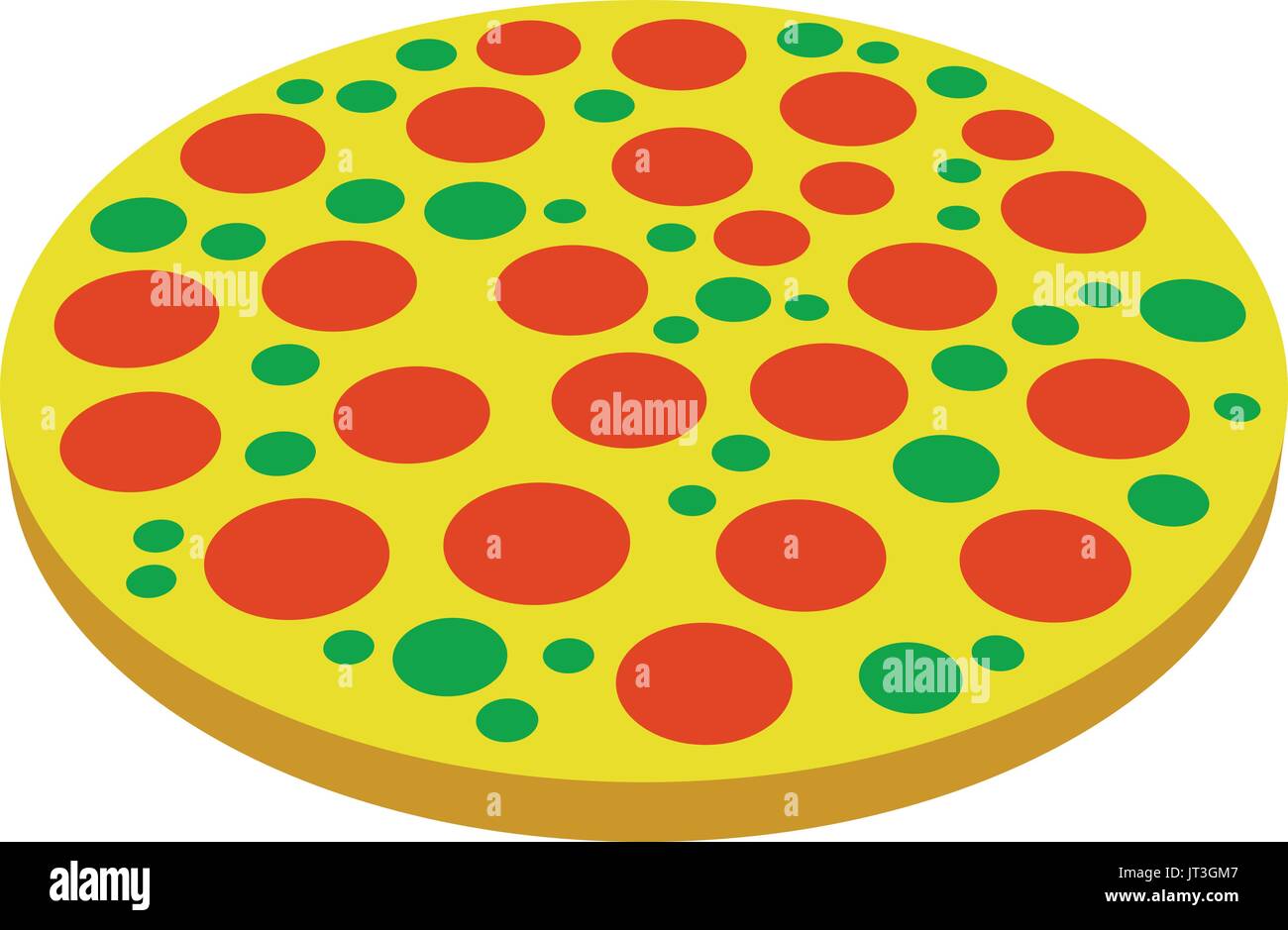 Pizza symbols, pizza icons. Perspective, 2 versions Stock Vector Image ...