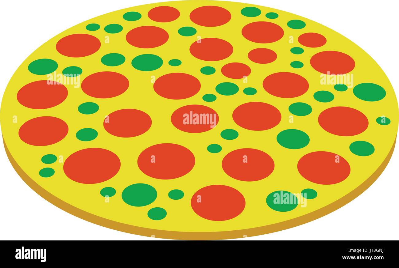 Pizza symbols, pizza icons. Perspective, 2 versions Stock Vector Image ...