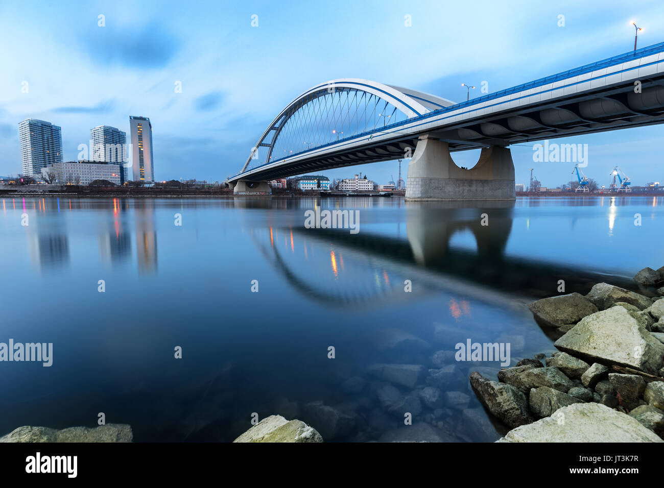 Bratislava bridge architecture hi-res stock photography and images - Alamy