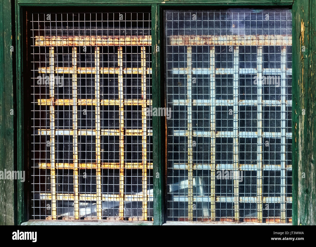 Old window iron bars hi-res stock photography and images - Alamy
