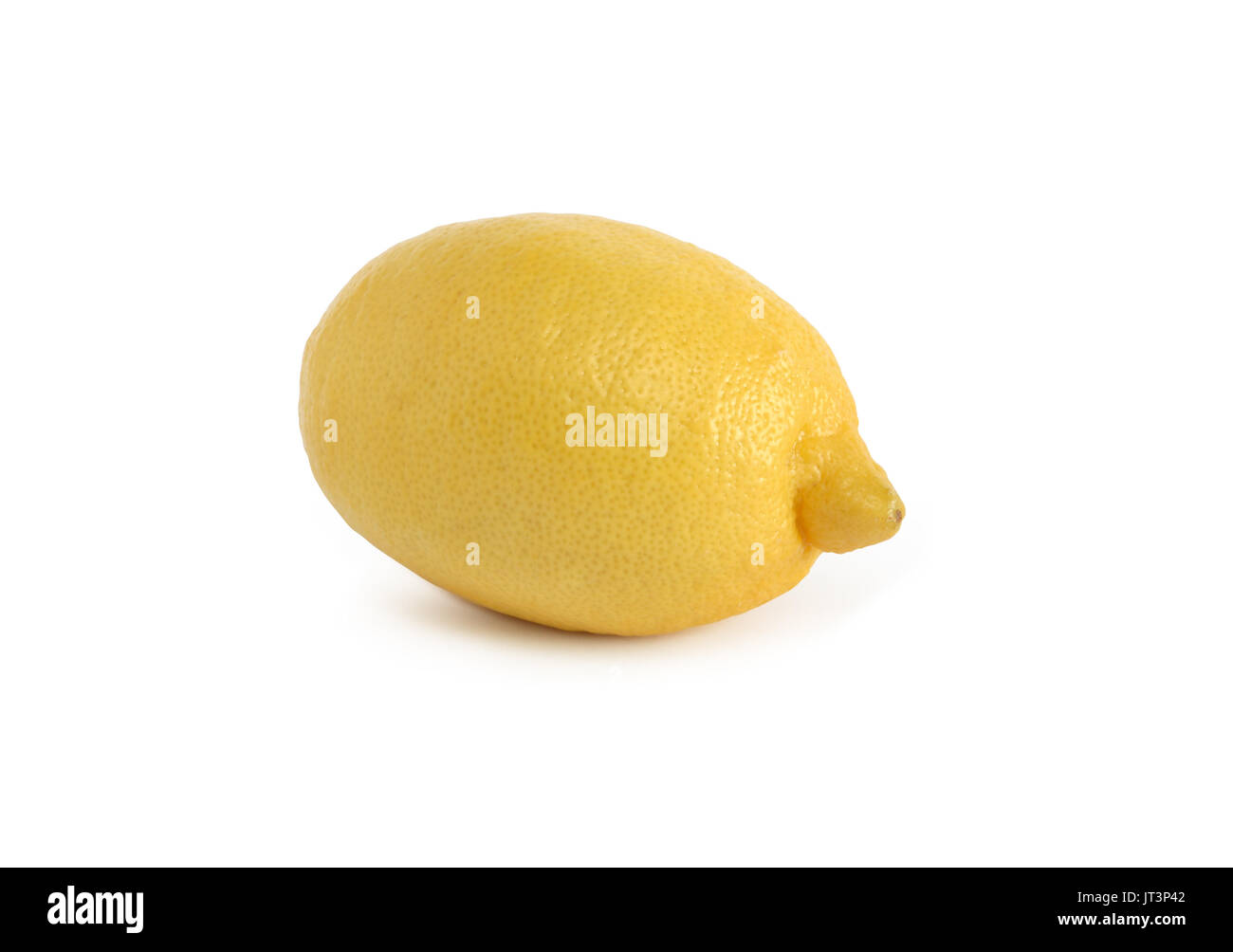 Ordinary yellow lemon on white background. Clipping path is included ...