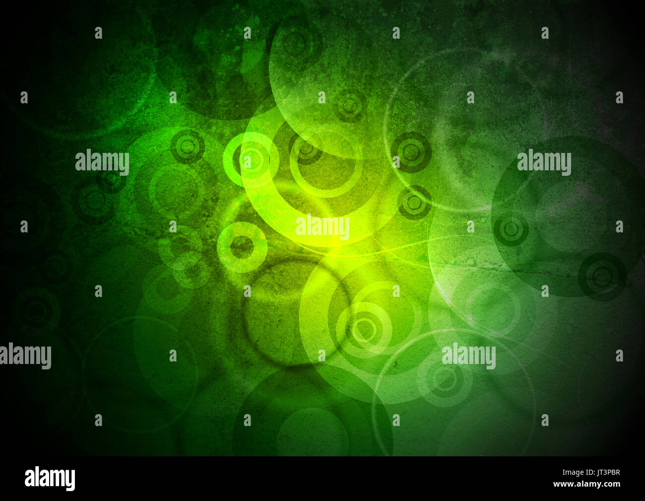 Green abstract background with many circles Stock Photo - Alamy