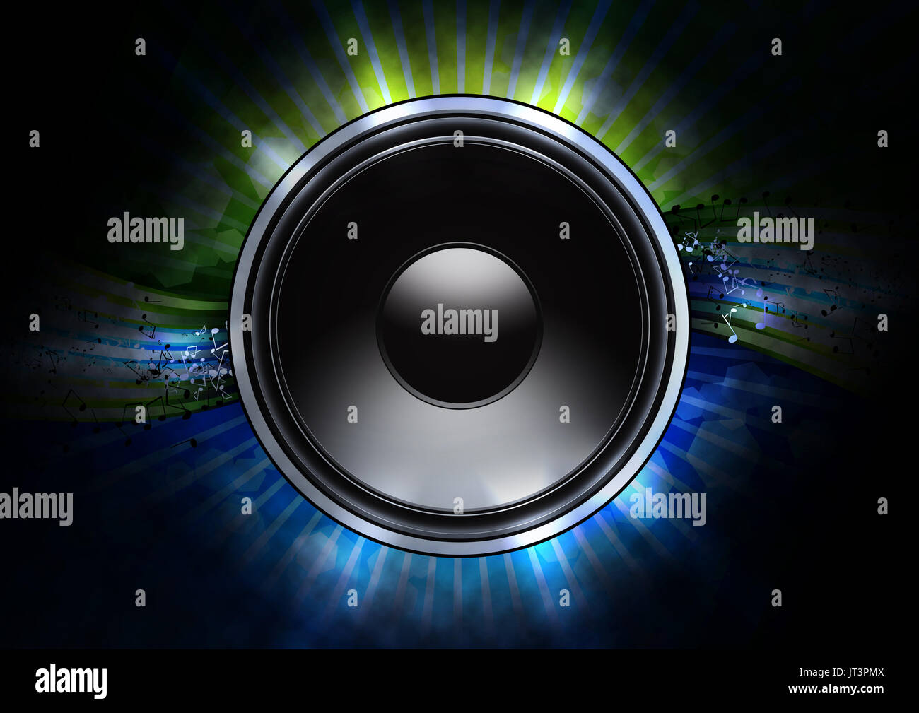 green and blue music symbol Stock Photo - Alamy