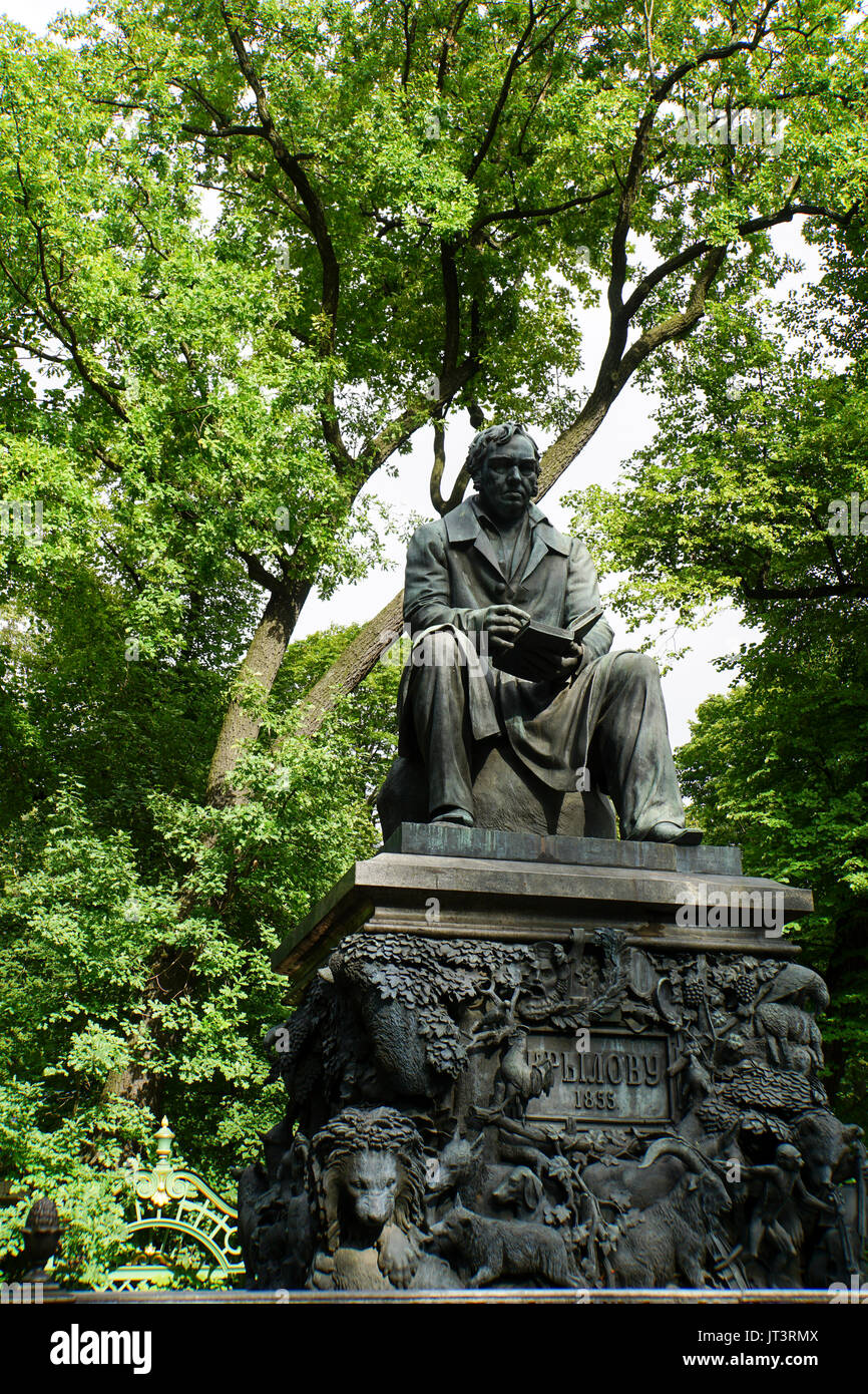 Ivan krylov statue hi-res stock photography and images - Alamy