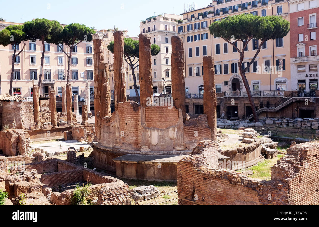 Rome Italy July 2017 - Largo di Torre Argentina is a square in Rome ...