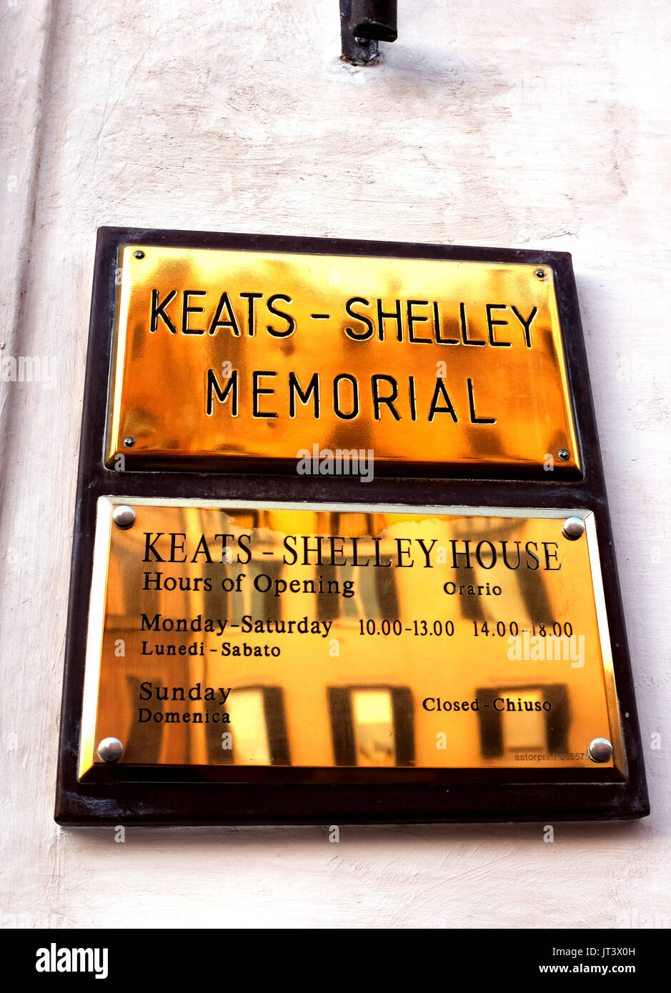 Keats shelley house and rome hi-res stock photography and images - Alamy