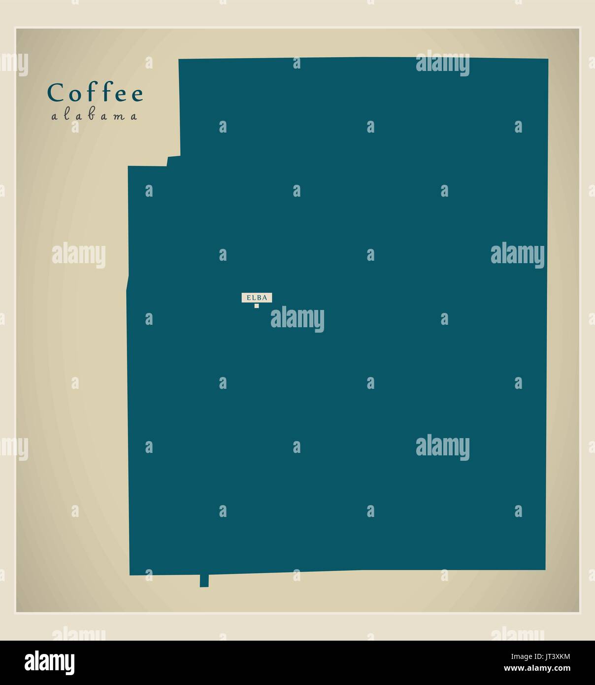 Coffee county map vector vectors hi-res stock photography and images ...