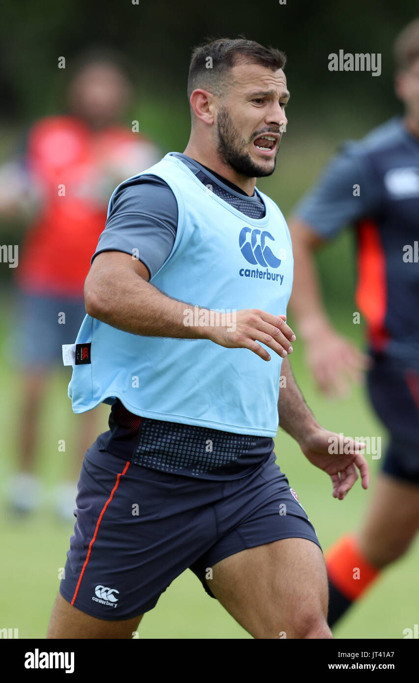 England's Danny Care during the training session at the Lensbury Hotel ...