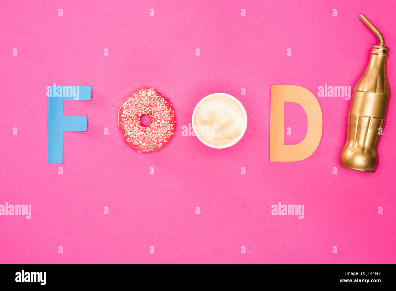 Food word hi-res stock photography and images - Alamy