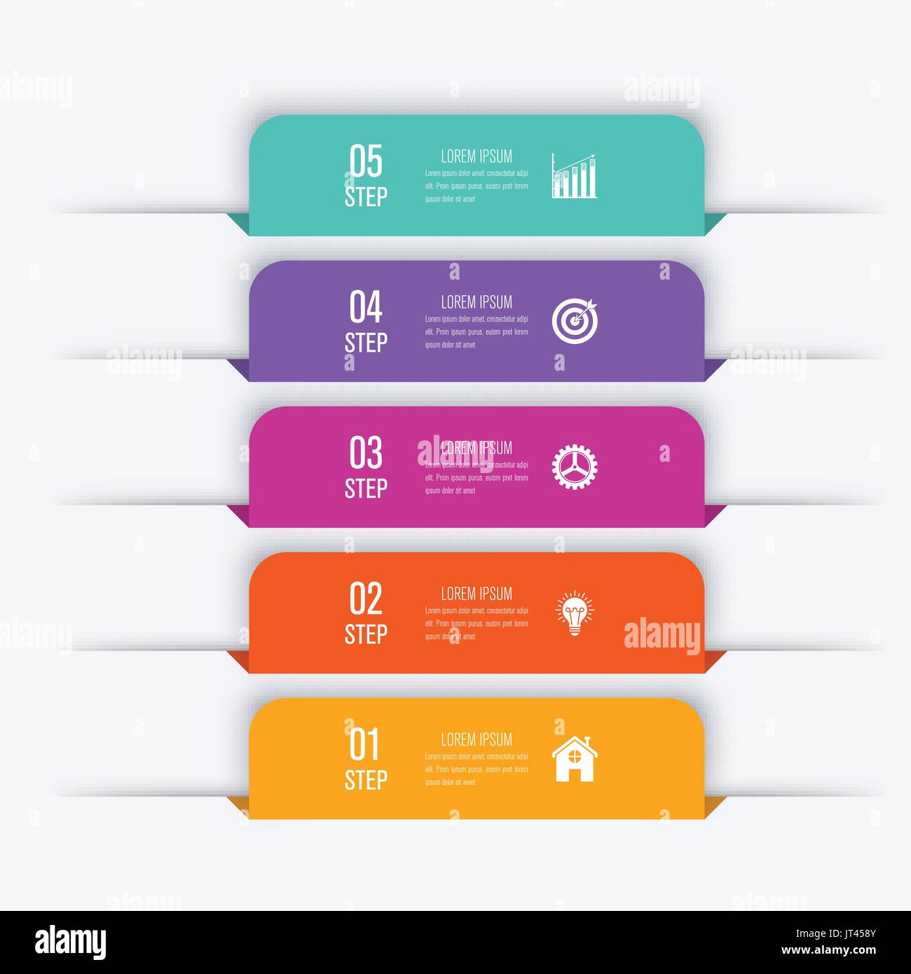 Vector illustration infographic five options Stock Vector Image & Art ...