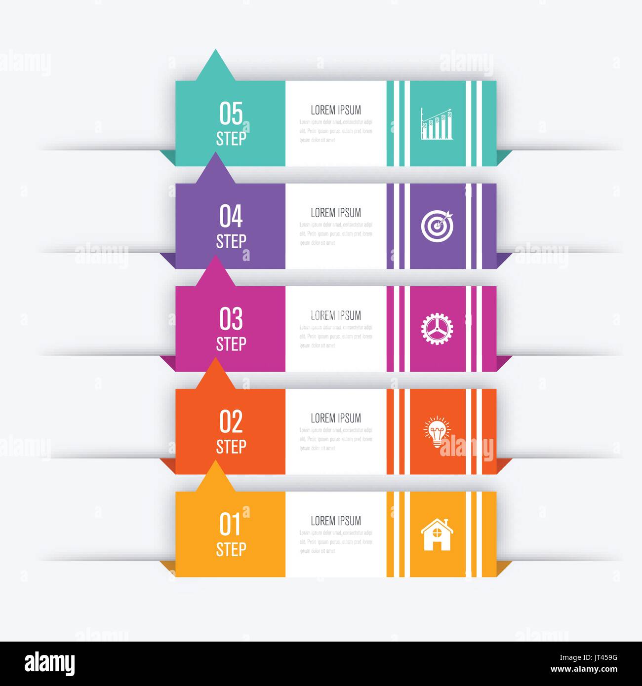 Vector illustration infographic five options Stock Vector Image & Art ...