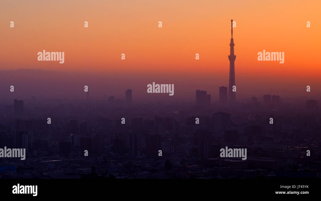 Tokyo tower in silhouette hi-res stock photography and images - Alamy