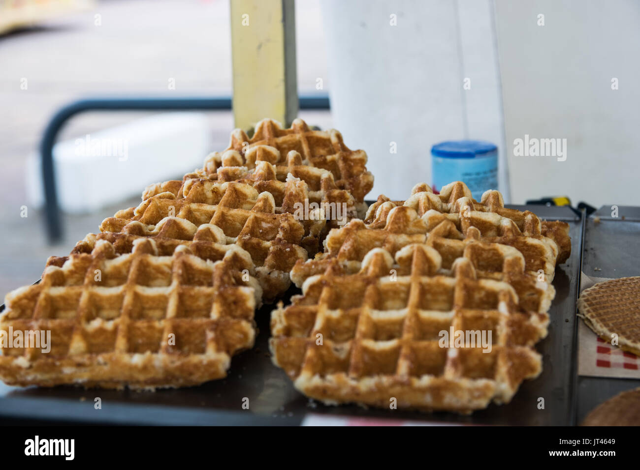 Waffle honey breakfast tasty pastry hi-res stock photography and images ...