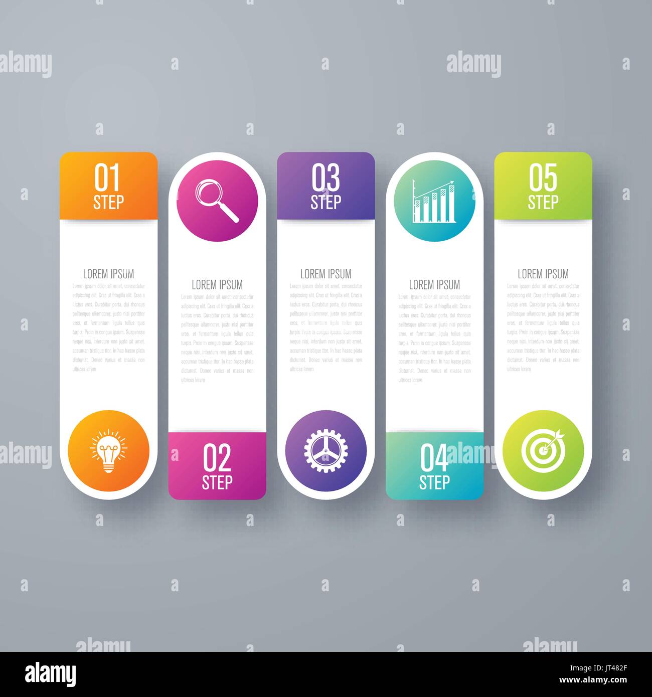 Vector illustration infographic five options Stock Vector Image & Art ...