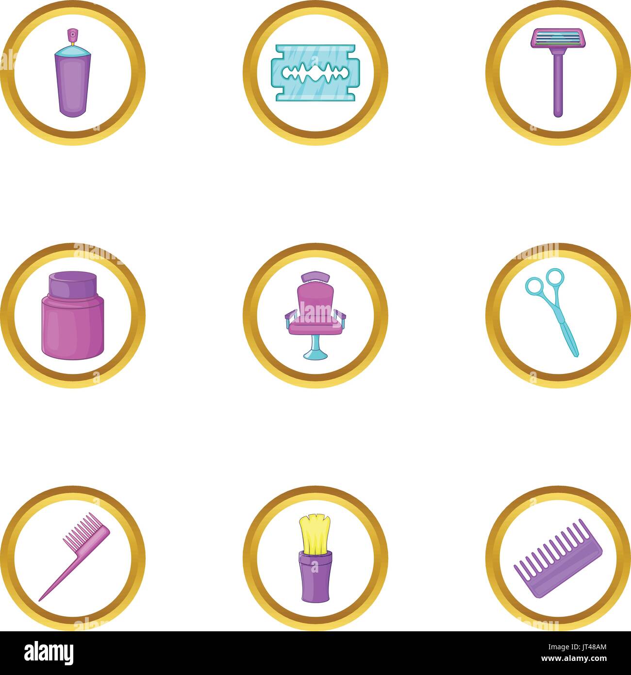 Male hairdresser sign mirror Stock Vector Images - Alamy