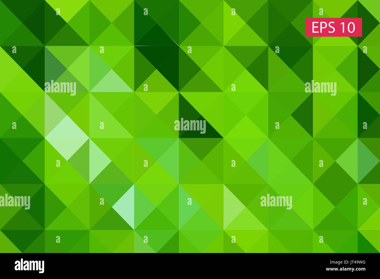 Green abstract geometric background, vector from polygons, triangle ...