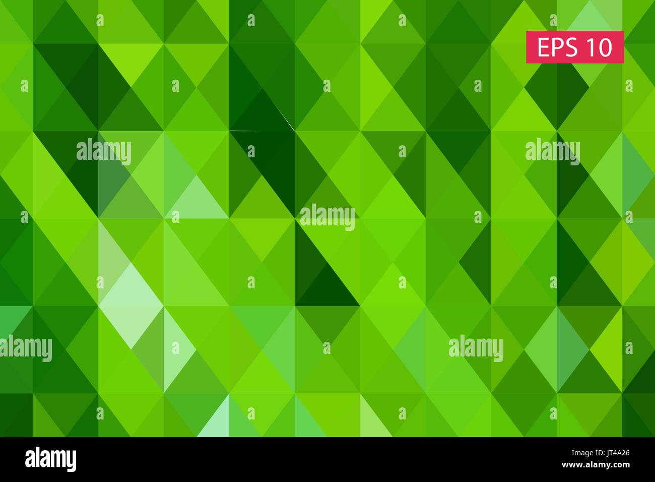 Green abstract geometric background, vector from polygons, triangle ...