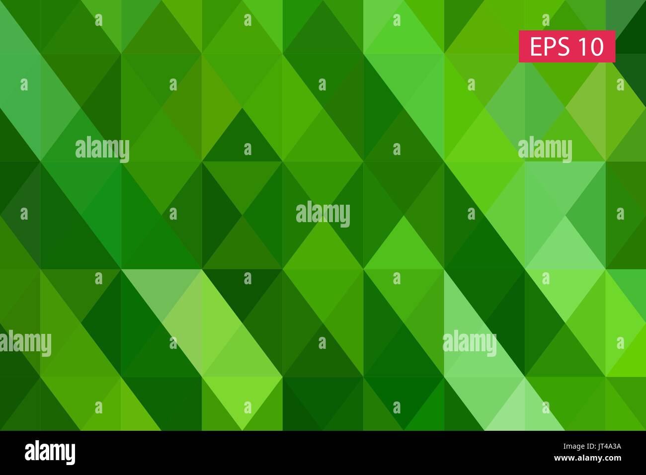 Green abstract geometric background, vector from polygons, triangle ...