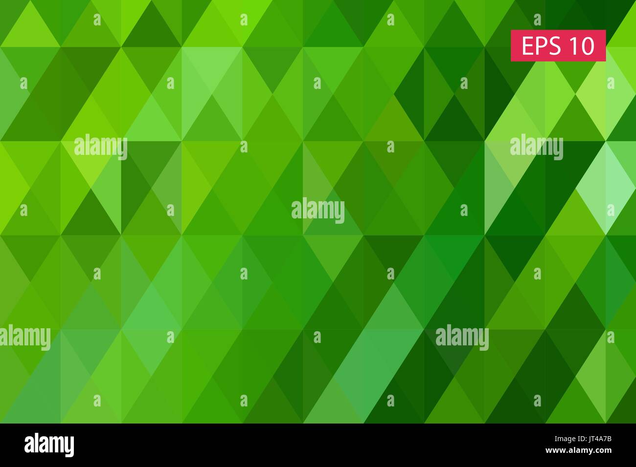 Green abstract geometric background, vector from polygons, triangle ...