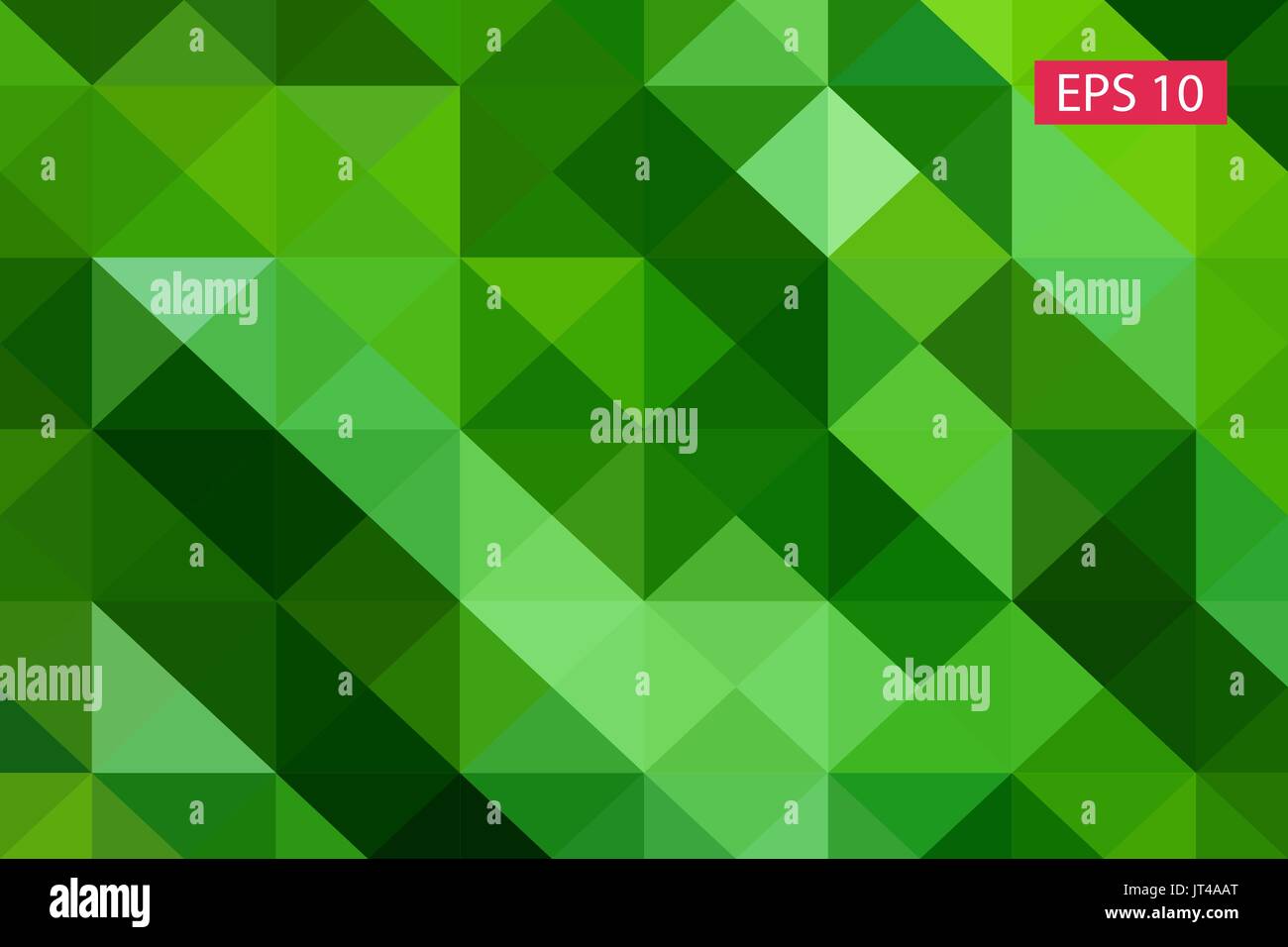 Green abstract geometric background, vector from polygons, triangle ...