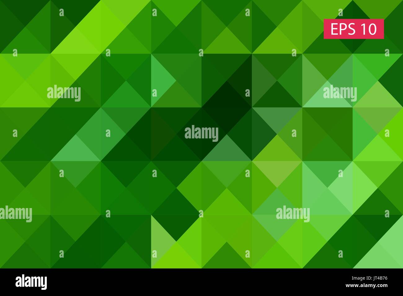 Green abstract geometric background, vector from polygons, triangle ...