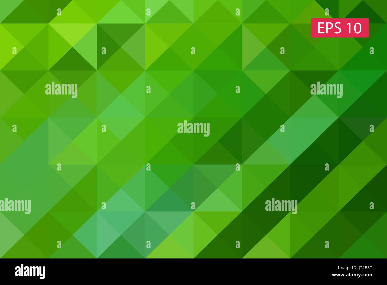 Green abstract geometric background, vector from polygons, triangle ...