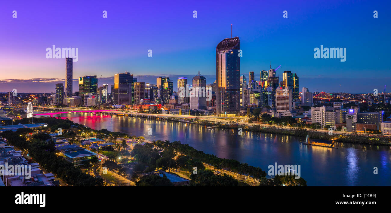 Brisbane arial view hi-res stock photography and images - Alamy