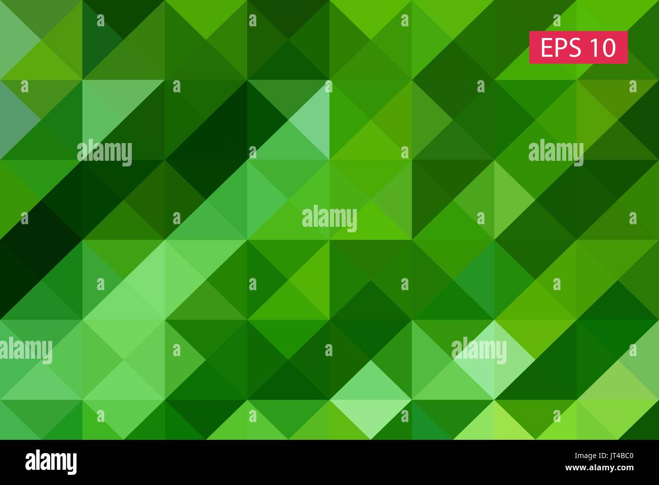 Green abstract geometric background, vector from polygons, triangle background, vector ...