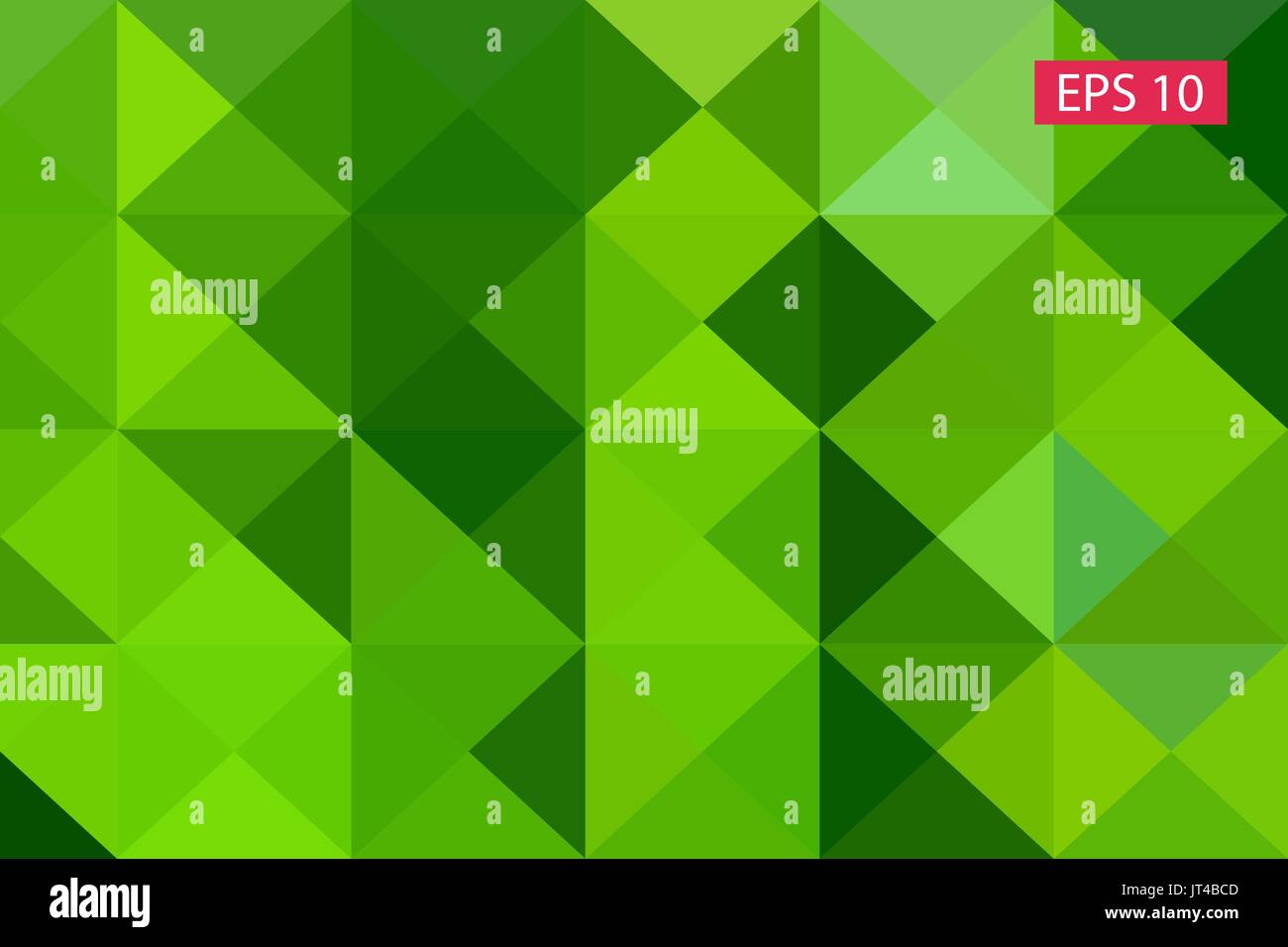 Green abstract geometric background, vector from polygons, triangle ...