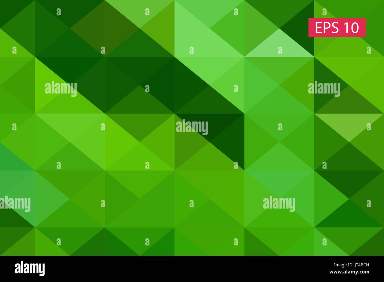 Green abstract geometric background, vector from polygons, triangle ...