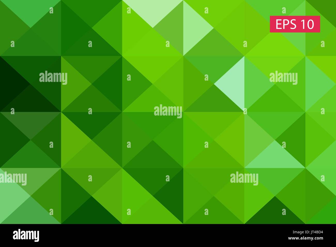 Green abstract geometric background, vector from polygons, triangle ...