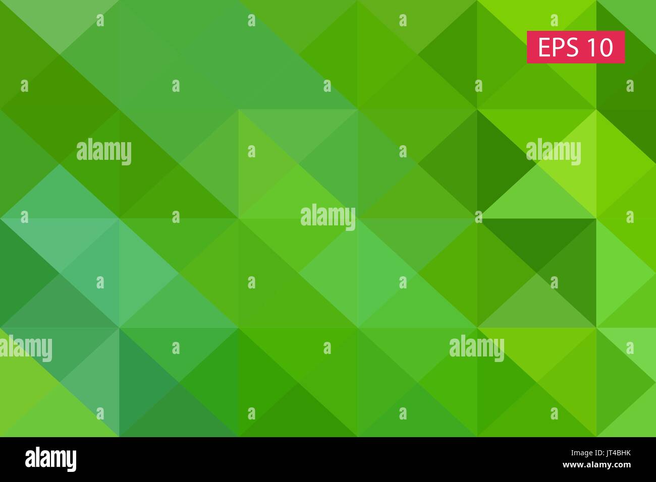 Green abstract geometric background, vector from polygons, triangle ...