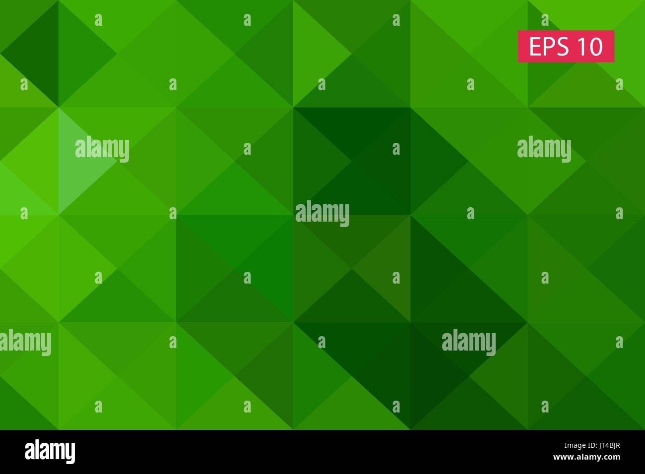 Green abstract geometric background, vector from polygons, triangle ...
