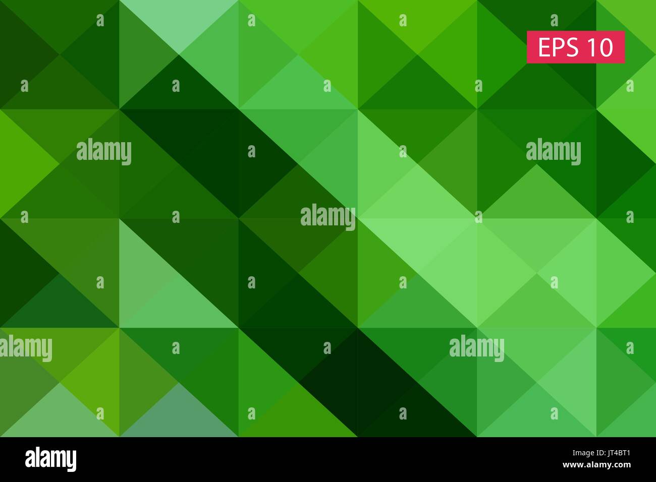 Green abstract geometric background, vector from polygons, triangle background, vector ...