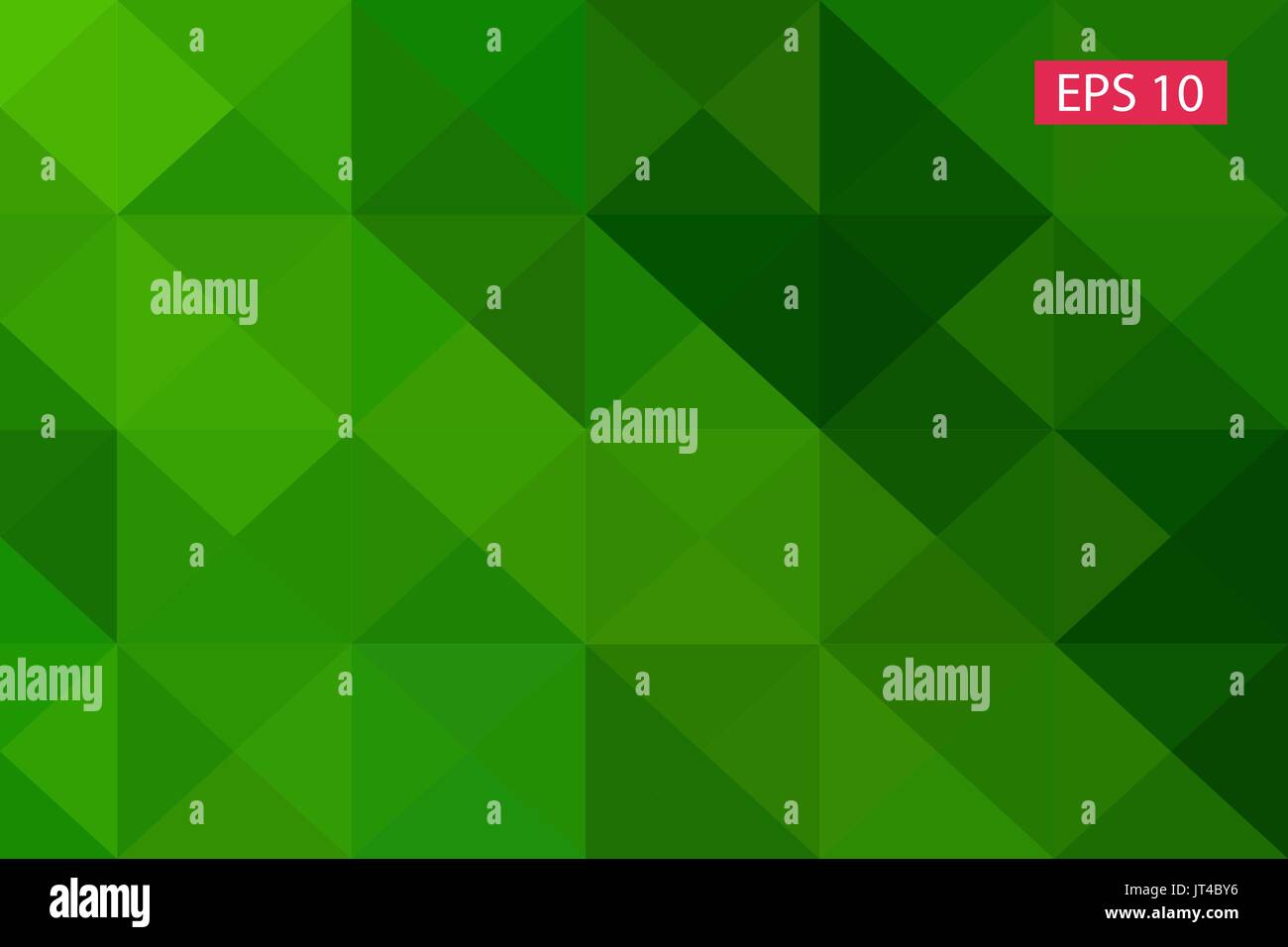 Green abstract geometric background, vector from polygons, triangle ...