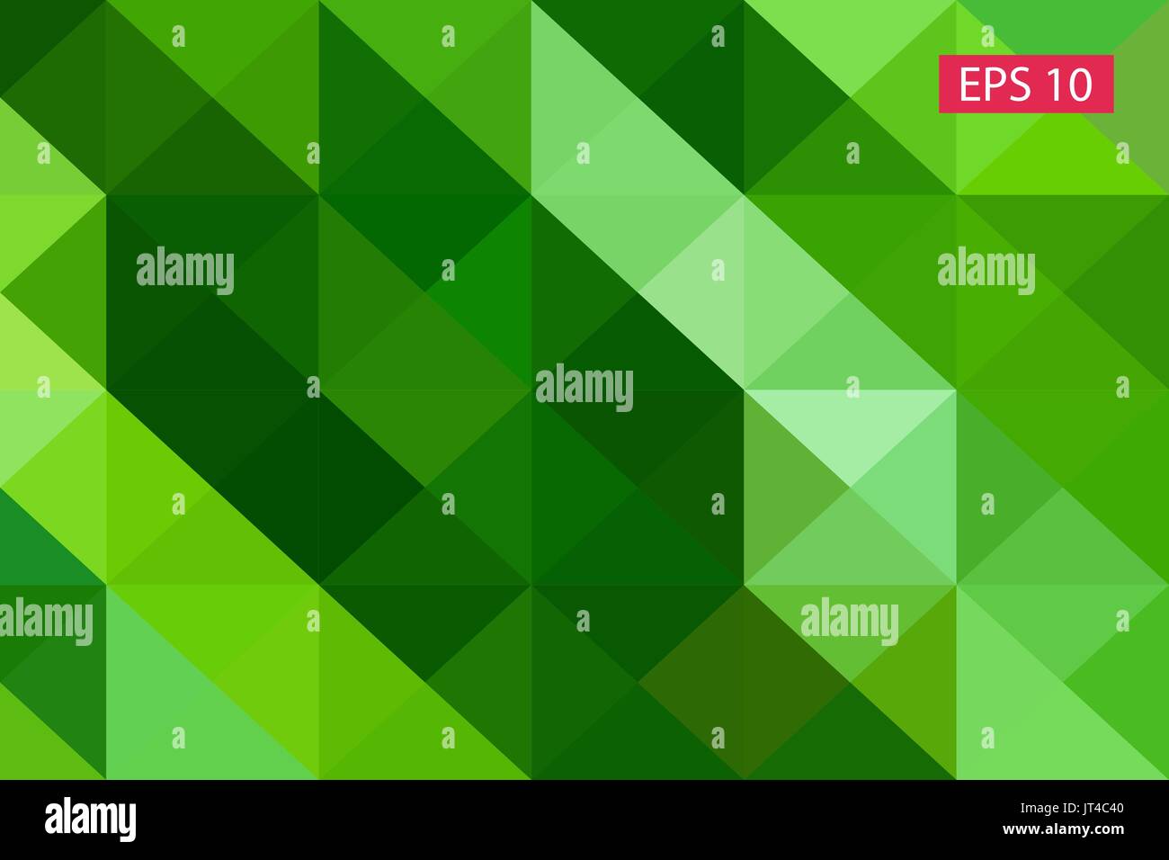 Green abstract geometric background, vector from polygons, triangle ...