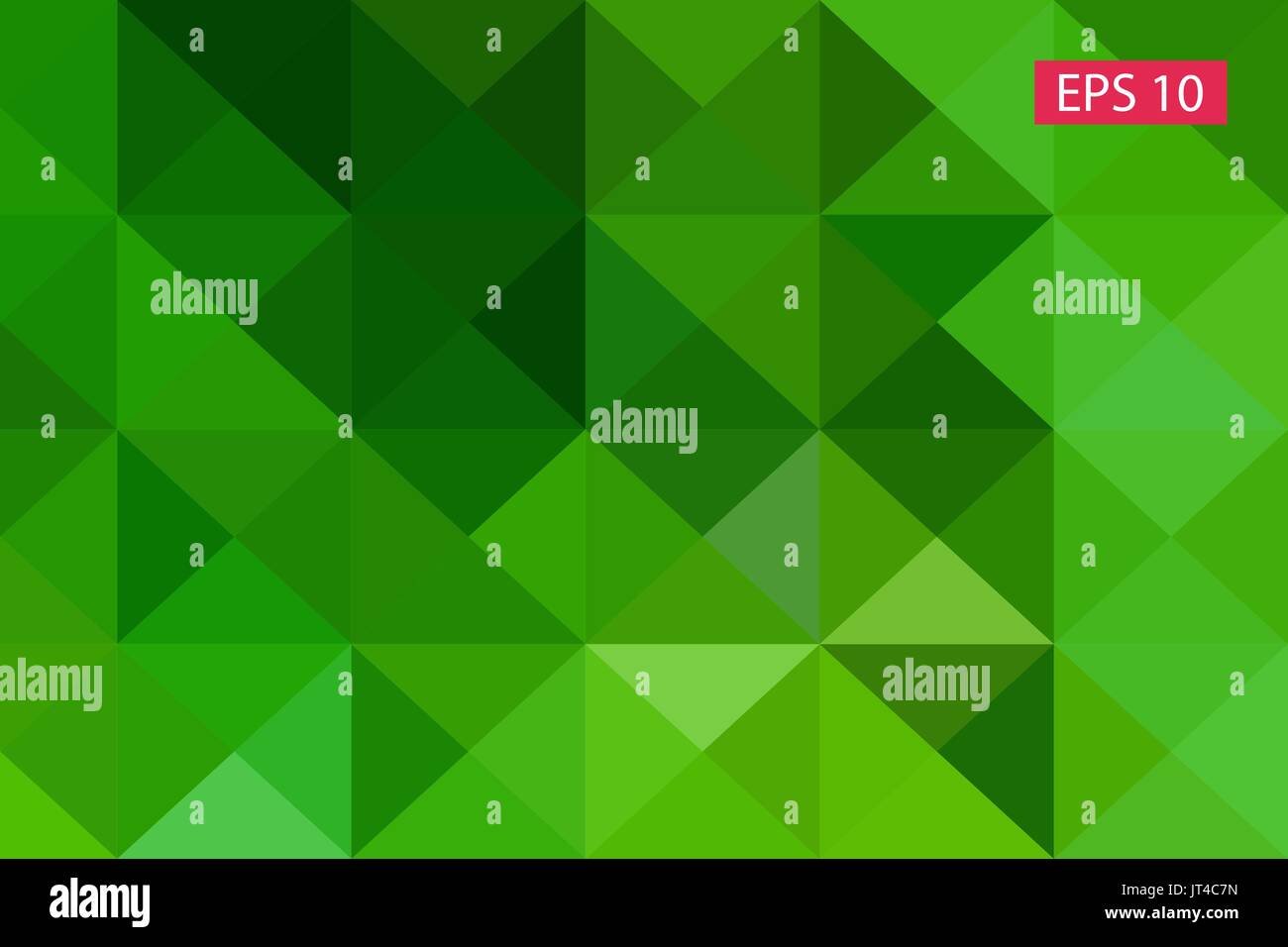 Green abstract geometric background, vector from polygons, triangle ...