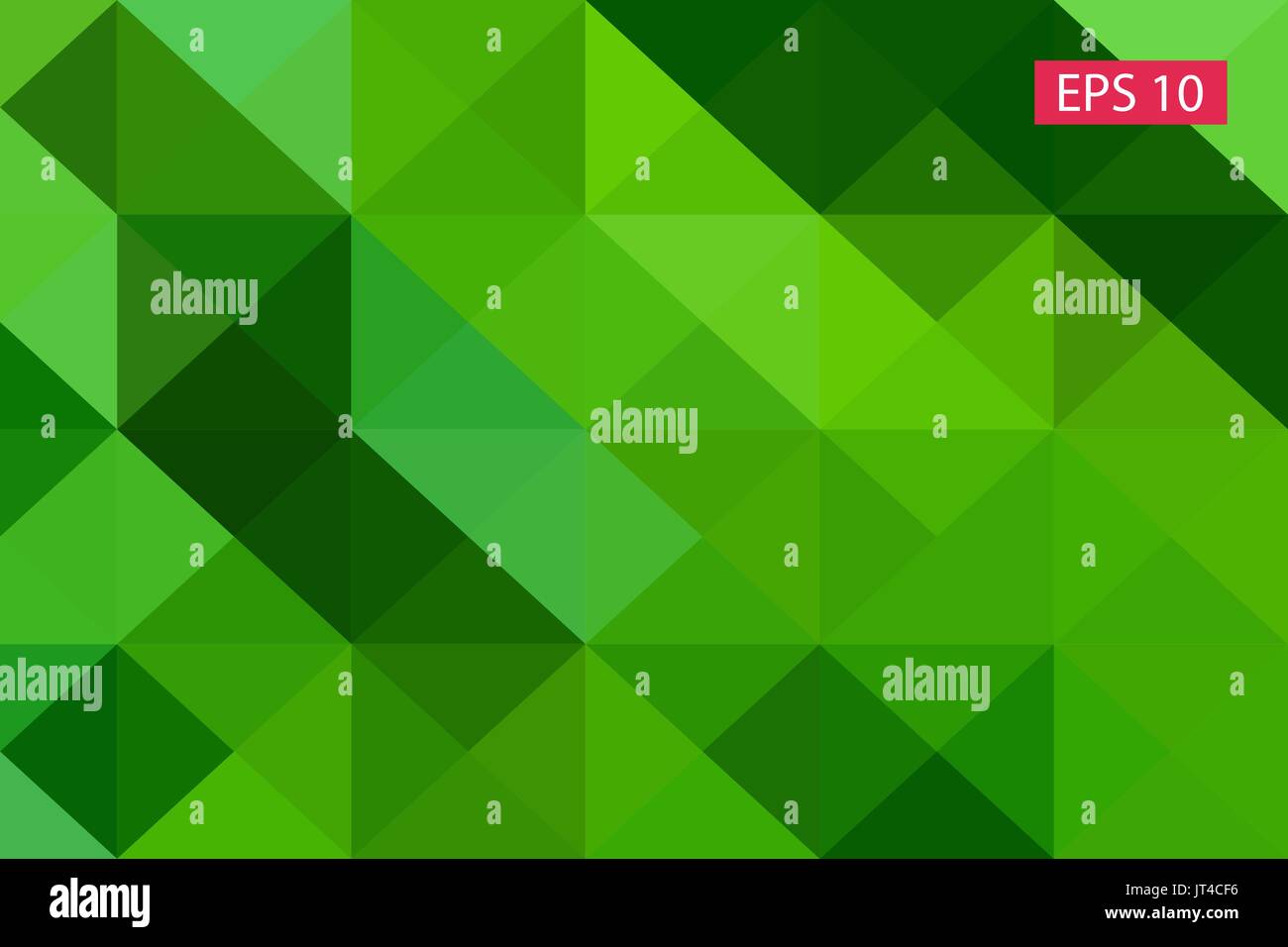 Green abstract geometric background, vector from polygons, triangle ...