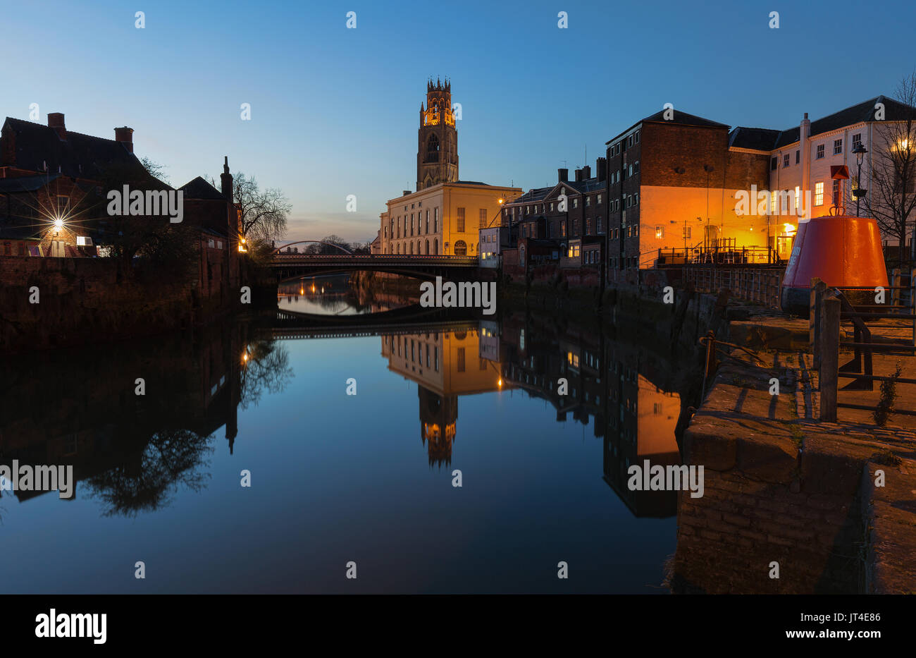 Boston Lincs Custom House Quay Stock Photo - Alamy
