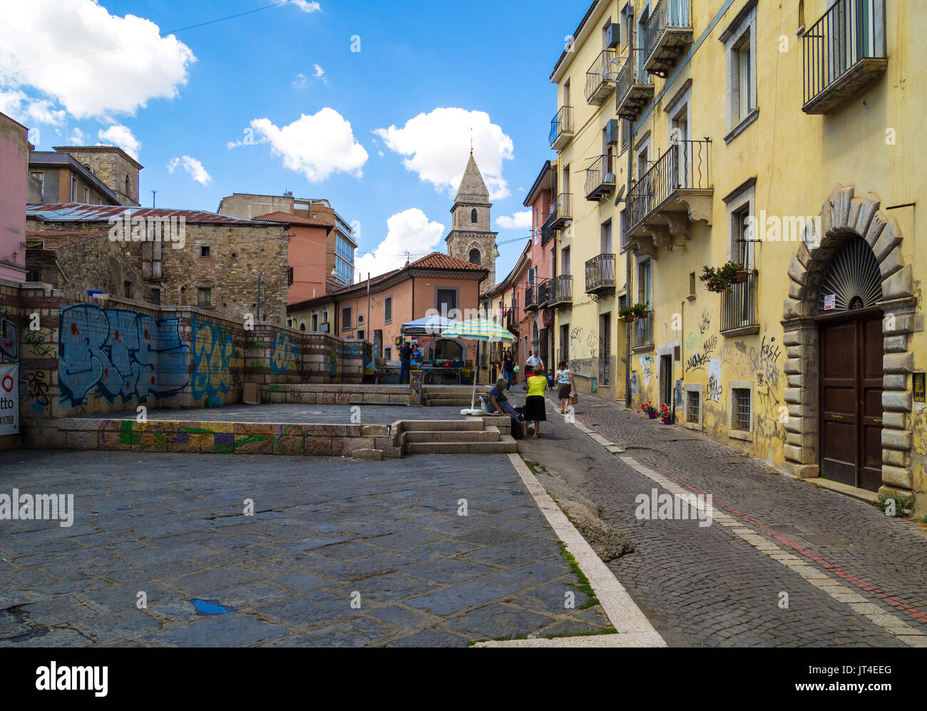 POTENZA, ITALY - The capital of Basilicata region, southern Italy, city ...