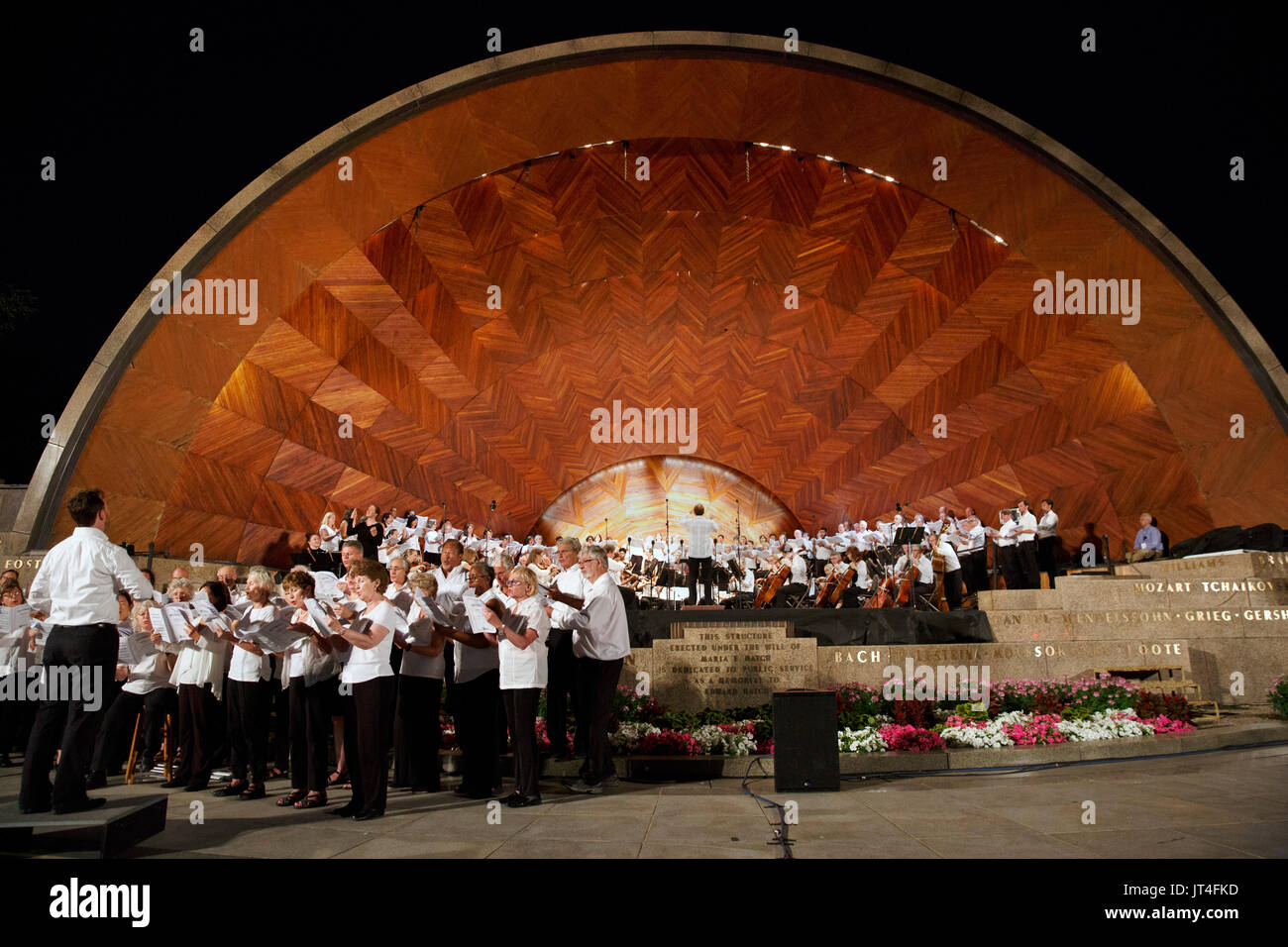 Boston Landmarks Orchestra at the Hatch Shell on the Esplanade in ...