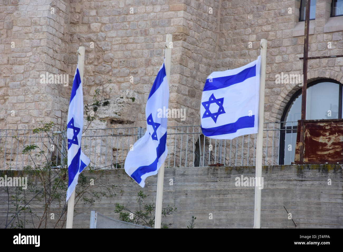 Flags of Israel Stock Photo - Alamy