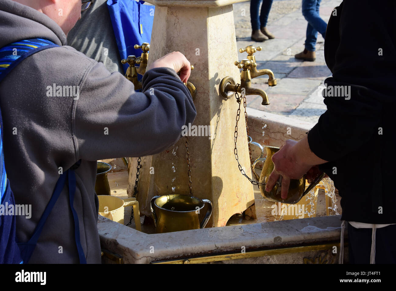 holy water station in israel Stock Photo - Alamy